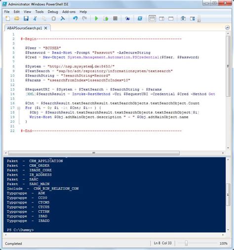 Sap Abap Central How To Use Sap Hana Abap Source Search Via Powershell