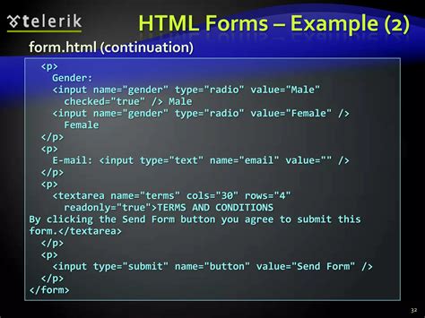 Html Tables And Forms Pptx Web Design And Html Internet