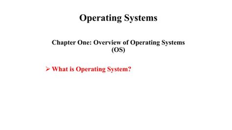 Operating Systems Introduction Chapter 1pptx