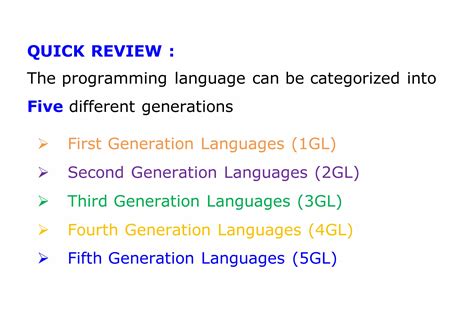 Generations Of Programming Language Docx