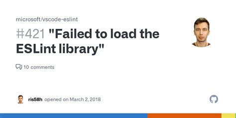 Failed To Load The Eslint Library · Issue 421 · Microsoftvscode