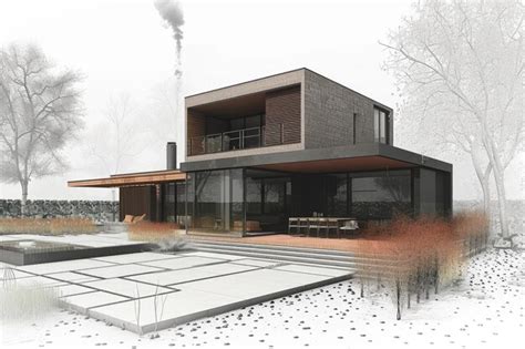 Premium Photo Transformation From Sketch To Stunning Modern Architecture Premium Photo Transformation From Sketch To Stunning Modern Architecture