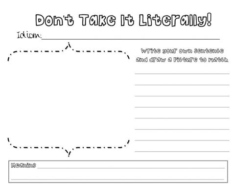 Literal And Nonliteral Language 3rd Grade Worksheets Language Worksheets