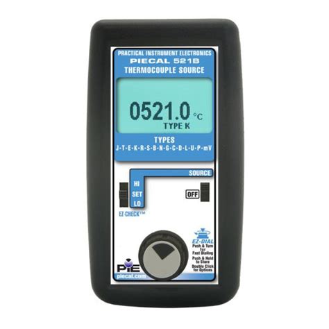 Piecal 521b 14 T C Tthermocouple Calibrator Instrumentation2000