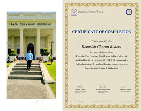 Datascience Artificialintelligence Machinelearning Iitroorkee Debasish Behera