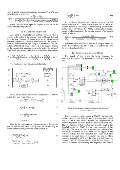 Steady State Analysis Of Electronic Load Controller Pdf