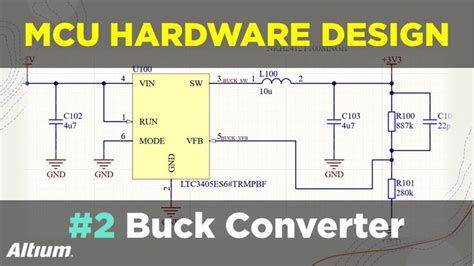 Microcontroller Based Hardware Design With Altium Designer 2 Buck Converter Youtube