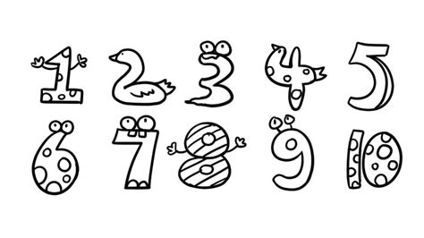 数字10简笔画大全可爱 110数字简笔画可爱 伤感说说吧