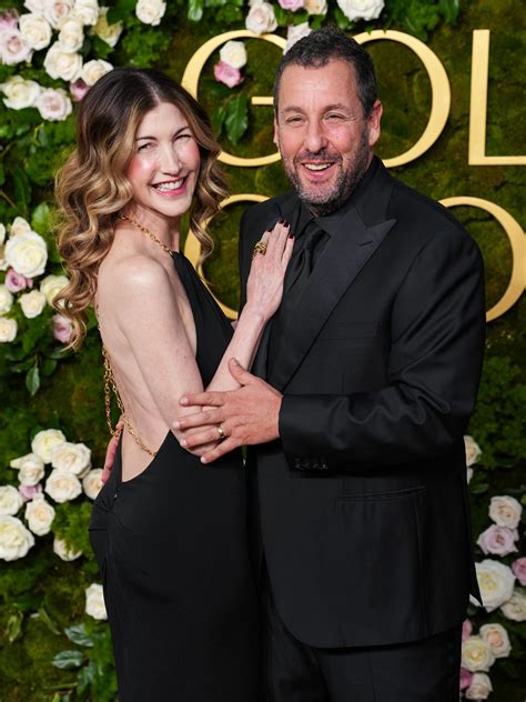 Jackie And Adam Sandler At Golden Globes 2025 • Celebmafia