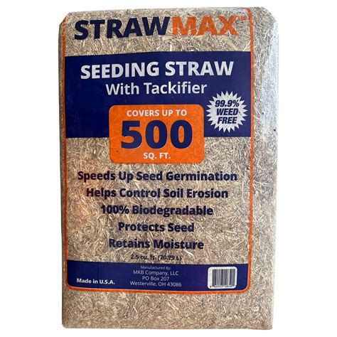 Mkb Strawmax Bagged Straw Wo Tackifier 25 Cu Ft Siteone Us