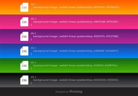 Free Vector Css Linear Gradients Css Linear Gradient Vector Free Vector