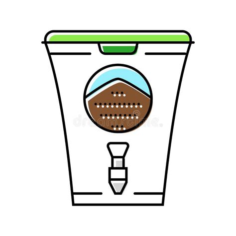 Compost Urban Gardening Color Icon Vector Illustration Stock