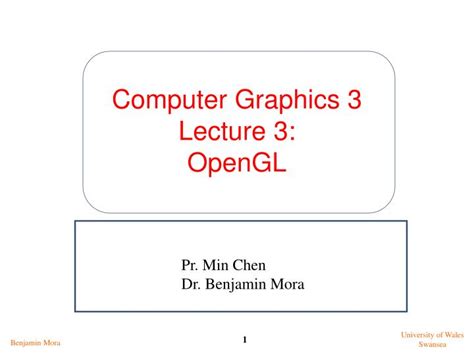 Ppt Computer Graphics 3 Lecture 3 Opengl Powerpoint Presentation Free Download Id6207267