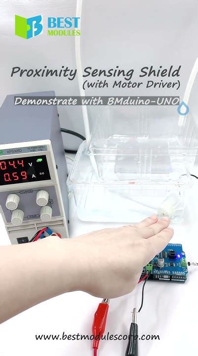 Shorts Proximity Sensing Shield With Motor Driver Bmduino Uno Youtube