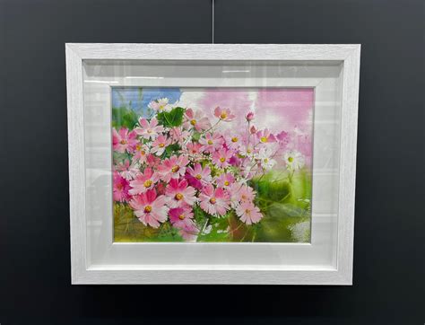 수채화 액자 화이트브러시 합성수지 아트팜