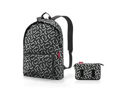 Skládací Batoh Reisenthel Mini Maxi Rucksack Signature Black Bagincz