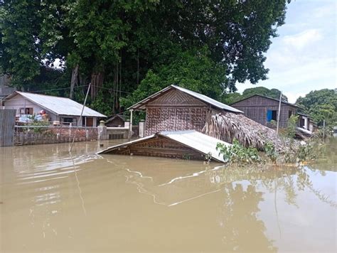 မိုး‌ကြီးမှုနှင့်မြစ်ရေတက်မှုကြောင့် ရန်ကုန်တိုင်းအပါအဝင် ‌တိုင်းနှင့်ပြည်နယ် ၅ခုအတွက