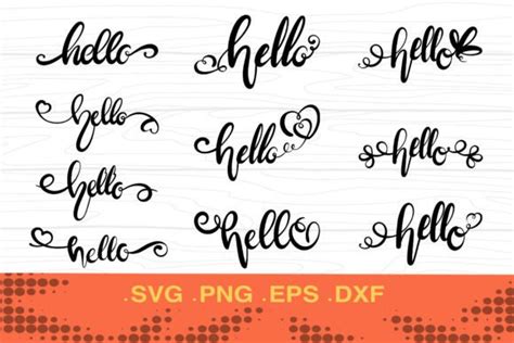 Hello Svg Graphic By Breezypixel · Creative Fabrica
