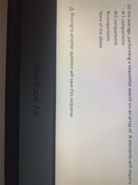 Solved On The Average Performing A Sequential Search On An