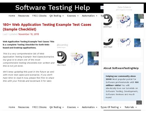 180 Sample Test Cases For Testing Web And Desktop Applications