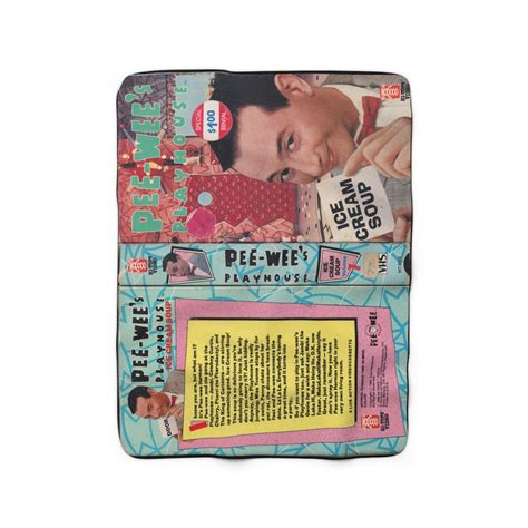 Gen X 80s 90s Retro Pee Wee Hermans Playhouse Vhs Cover Sherpa Etsy