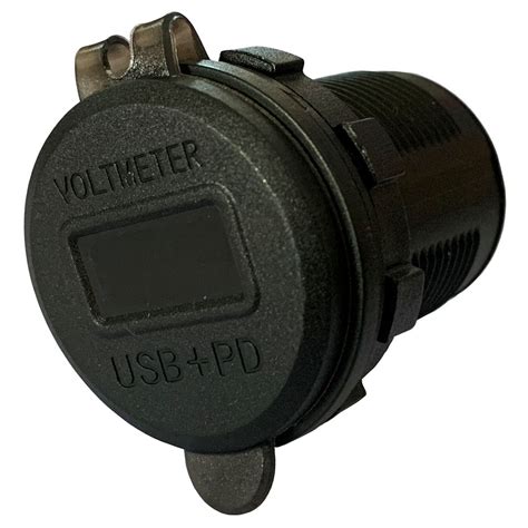 Flush Mount Volt Meter With On Off Switch Solar Camping Australia