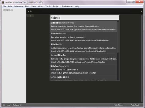 Sidebarenhancements · Sublime安裝與教學