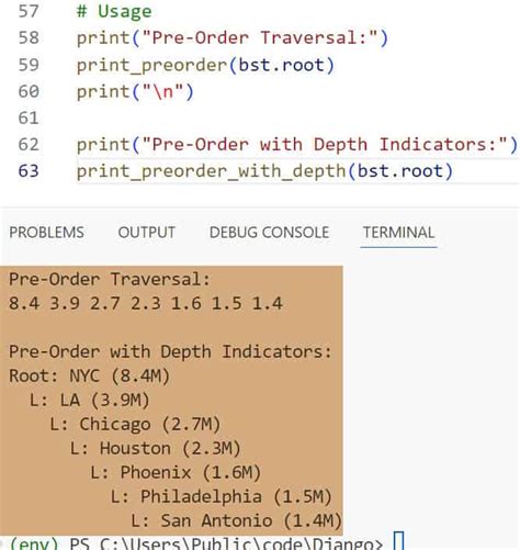 Print A Binary Search Tree In Python