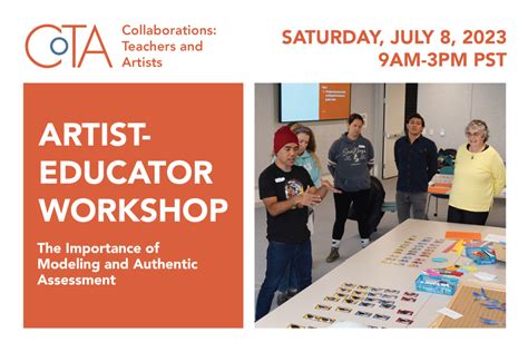 july artist educator virtual workshop cota