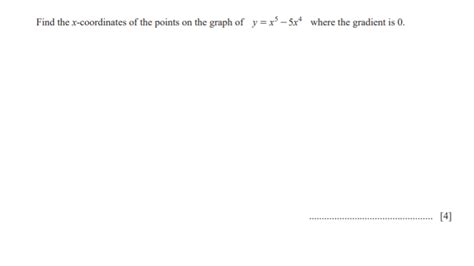 Differentiation Past Paper Questions For Igcse Cambridge 0580