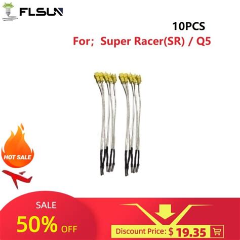 Flsun Super R Temperature Sensor 3d Printer Accessories For Sr Q5 Thermistor Ntc 100k Effector