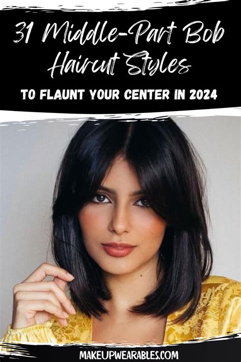 31 Middle Part Bob Haircut Styles To Flaunt Your Center