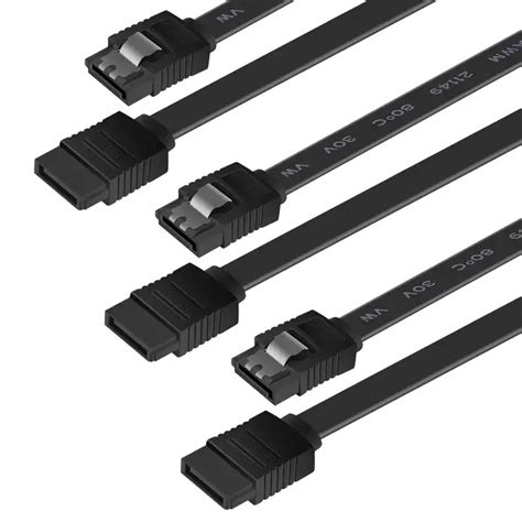 Benfei Sata Cable Iii3 Pack Sata Cable Iii 6gbps Straight Hdd Sdd Data