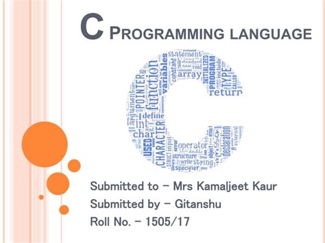 C Programming Language Pptx Programming Languages Computing