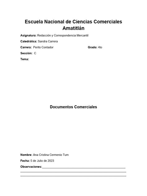 Documentos Comerciales Pdf Cheque Bancos