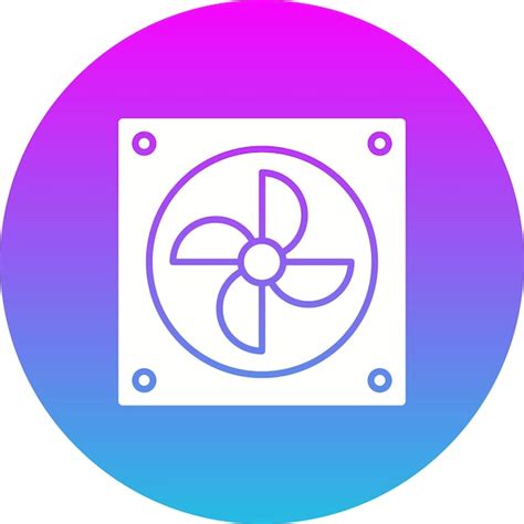 자동차 팬 아이콘 프리미엄 벡터