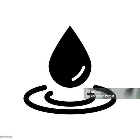 물방울 실루엣 아이콘 물방울과 스플래시 블랙 아이콘 벡터 격리 일러스트 레이 션 검은색에 대한 스톡 벡터 아트 및 기타 이미지 검은색 광물질 기포 Istock