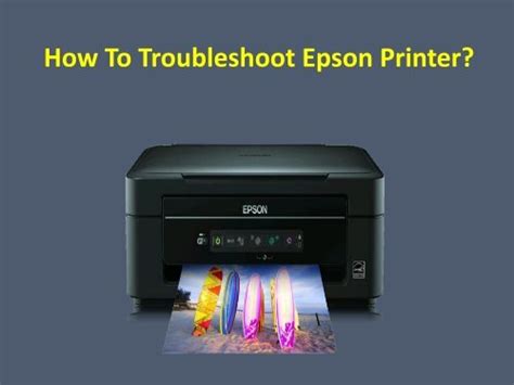 How To Troubleshoot Epson Printer