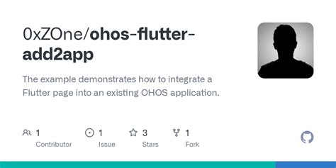 GitHub 0xZOne Ohos Flutter Add2app The Example Demonstrates How To