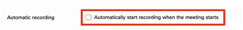 Record Webex Sessions Automatically Cisco