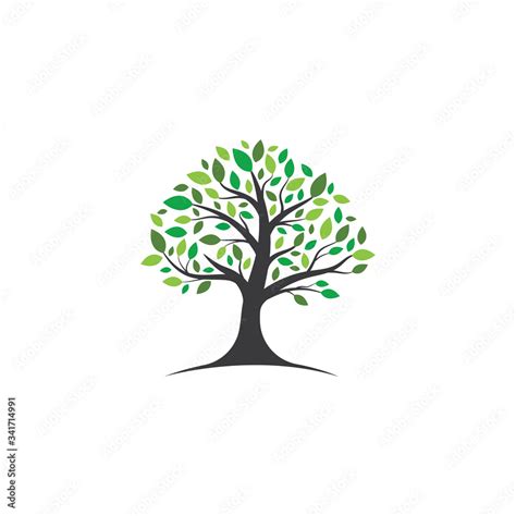 Tree Logo Template Vector Icon Stock Vector Adobe Stock