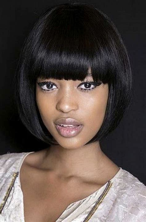 Top 14 Cute Short Hairstyles With Bangs For Black Women Hairstyles