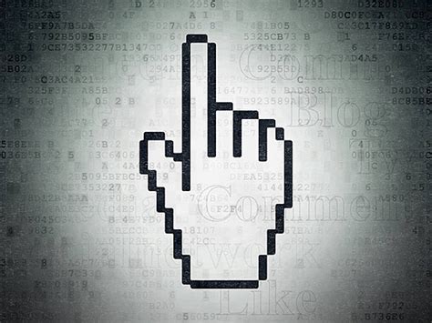 Concept Of Social Networking Digital Data Paper Background With Mouse