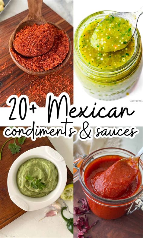 20 Insanely Delicious Mexican Condiments And Sauces Cookinuplife