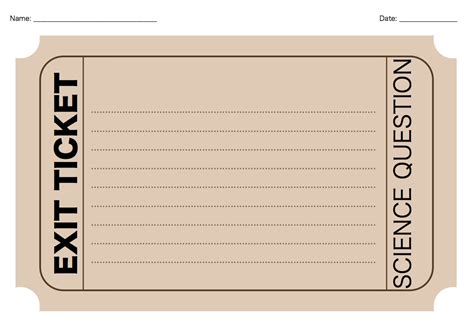 Exit Ticket PNG Transparent Exit Ticket PNG Images PlusPNG