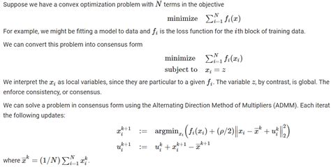 Applying Consensus Admm In Trajectory Optimization Setting R