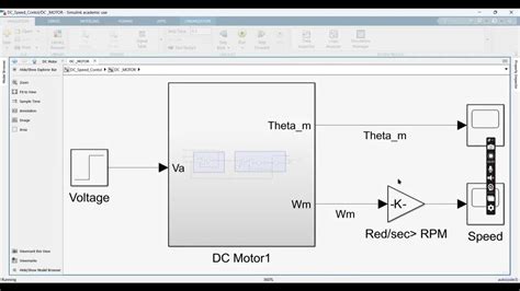How To Model A Dc Motor In Simulink Dc Motor Model In Simulink Youtube