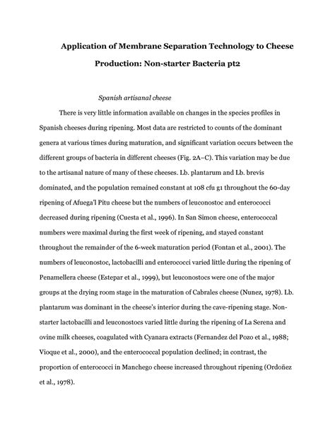 non starter bacteria pt2 application of membrane separation