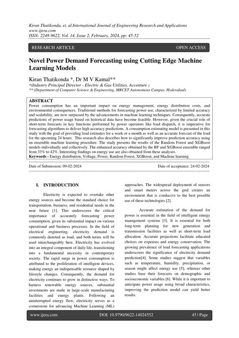 Pdf Novel Power Demand Forecasting Using Cutting Edge Machine