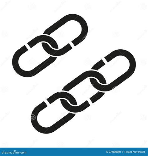 Link Icon Hyperlink Sign Interlink Signal Linking Symbol Vector Illustration Stock Image